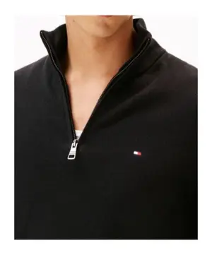 Tommy Hilfiger Long-sleeve Mock Neck Half-zip Knit Top