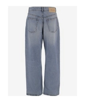 AMI Paris Large-fit Cotton Jeans - Used Blue