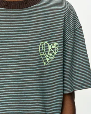 Andersson Bell Heart-shaped Striped T-shirt