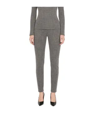 Patrizia Pepe Houndstooth-pattern Slim-fit Trousers