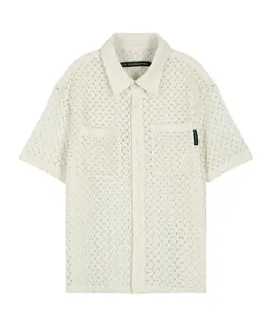 Andersson Bell Lace Short-sleeve Shirt - Off-white