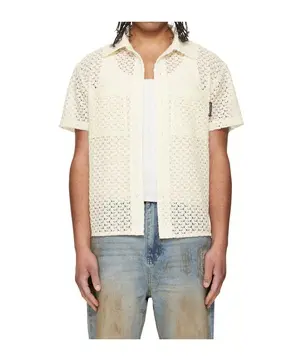 Andersson Bell Lace Short-sleeve Shirt - Off-white