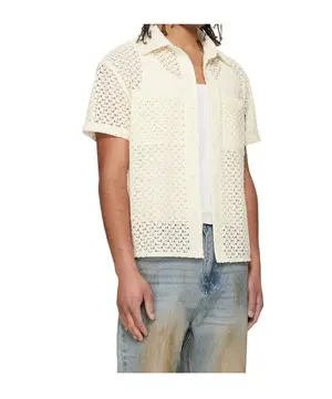 Andersson Bell Lace Short-sleeve Shirt - Off-white