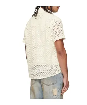 Andersson Bell Lace Short-sleeve Shirt - Off-white
