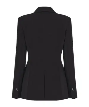 Patrizia Pepe Double-breasted Crepe Blazer
