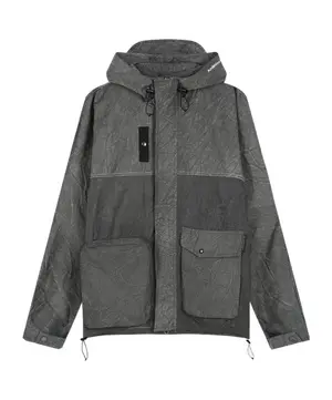 Andersson Bell Tie-dyed Beach Shell Jacket - Charcoal-grey
