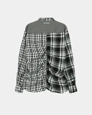 Andersson Bell Pleated Plaid Shirt