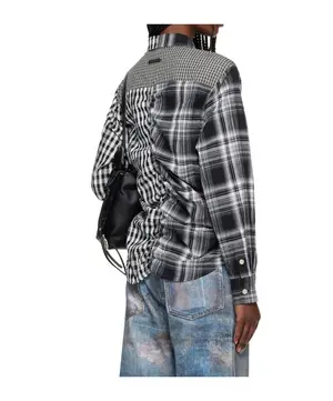 Andersson Bell Pleated Plaid Shirt