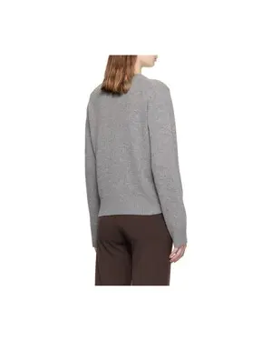 GANNI Teddy Intarsia Knitted Jumper - Grey