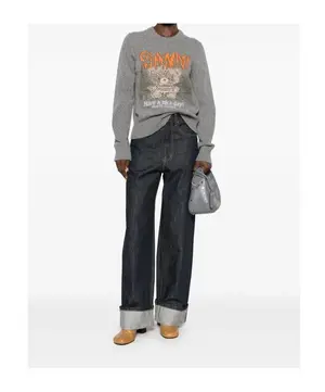 GANNI Teddy Intarsia Knitted Jumper