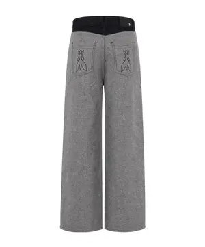 Patrizia Pepe Bi-colour Wide-leg Jeans