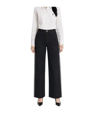 Patrizia Pepe Bi-colour Wide-leg Jeans