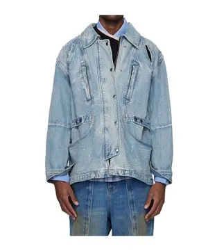 Andersson Bell Jeweled Denim Jacket
