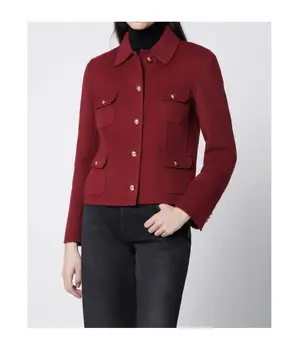 Max Mara Boxy Pocket Jacket - Red