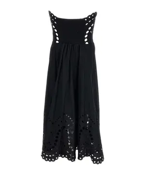 Charo Ruiz Ibiza Marlin Broderie-anglaise Strapless Midi Dress