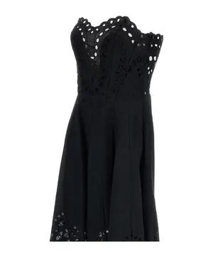 Charo Ruiz Ibiza Marlin Broderie-anglaise Strapless Midi Dress