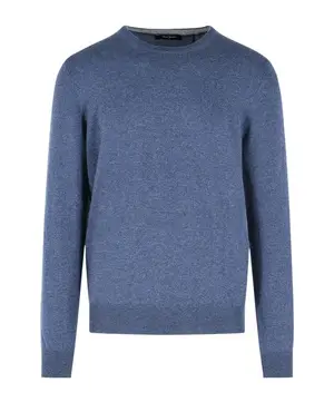 GRAN SASSO Crew-neck Sweater - Lightblue