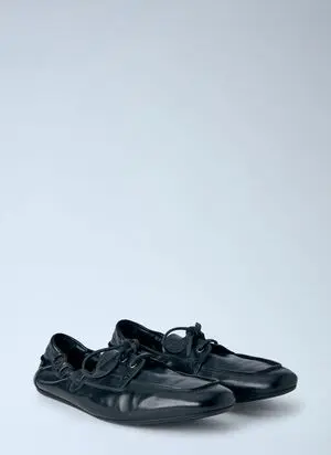 Prada Leather Moccasins