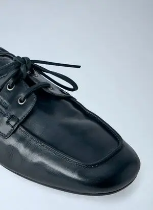 Prada Leather Moccasins
