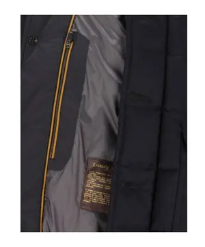 MOORER Quilted Fur-collar Coat