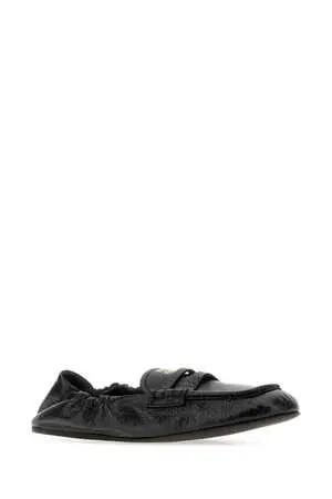 Miu Miu Ruches Crinkled-effect Elasticated Loafers