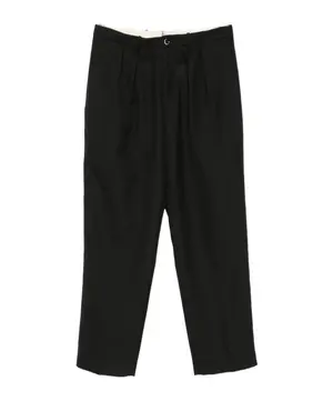 NINE:INTHE:MORNING Kai Pleated Straight-leg Trousers - Black