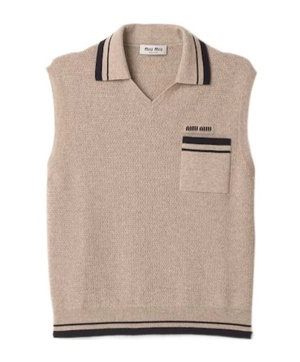 Miu Miu Cashmere Vest - Hemp