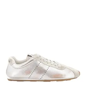 Miu Miu Lace-up Sneakers - White