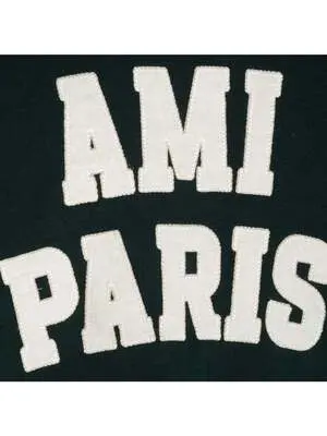AMI Paris Logo Print Crewneck T-shirt
