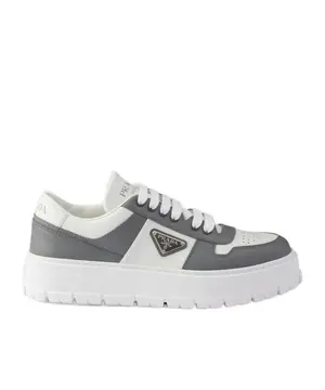 Prada Lace-up Sneakers - White/steel