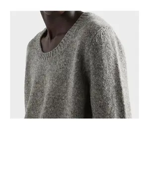 Prada Shetland Wool Scoop-neck Sweater - Grey