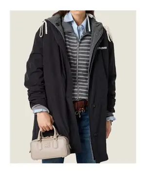Miu Miu Casual Hooded Jacket