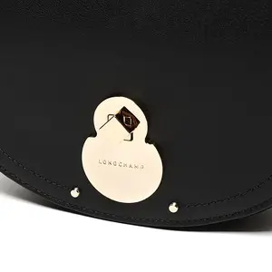 Longchamp Metal Clasp Shoulder Bag