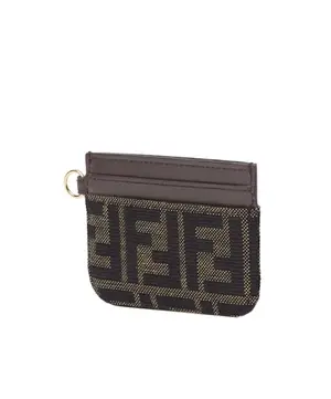 Fendi Ff Jacquard Card Case