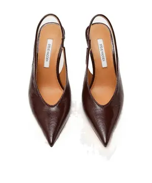 Steve Madden Andromeda Leather Pointed-toe Stiletto Heel Slingbacks