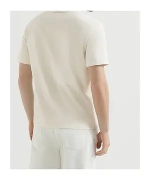 Brunello Cucinelli Phrase-embroidery Crew-neck T-shirt
