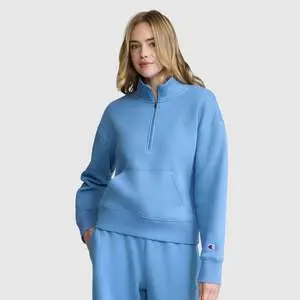 Champion Fleece Mockneck Quarter-zip - Riviera