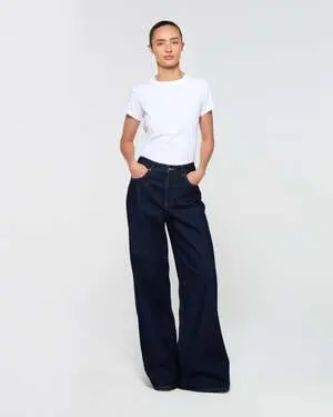 Serena Bute Denim Loose Fit Jeans - Navy