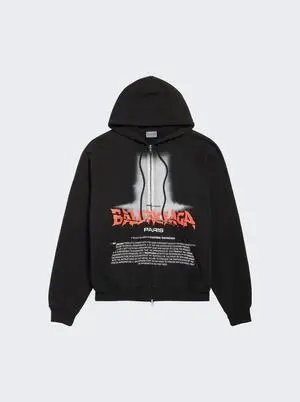Balenciaga Oversized Zip-up Hoodie