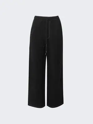Amiri Script Linen Gd Casual Pant - Black