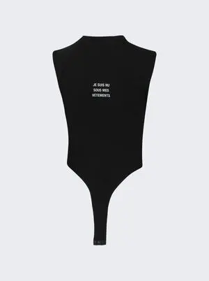Vetements Printed Lettering Bodysuit
