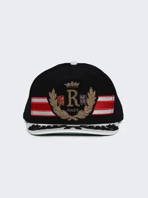 Rhude Captain's Crest Cap - Black