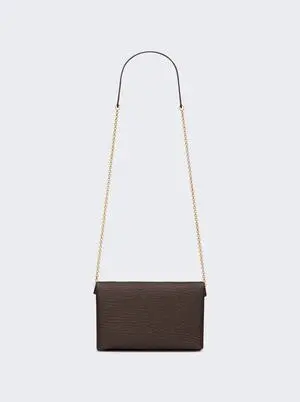 Saint Laurent Cassandre Small Chain Pouch Chocolate