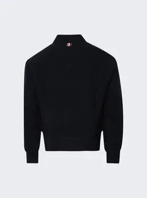 Thom Browne Wool Fleece Polo Collar Jacket