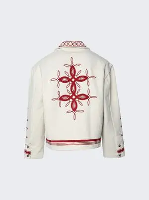 BAZISZT Baya Jacket Off White And Red