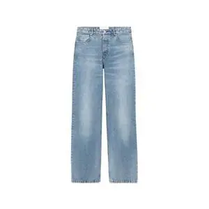AMI Paris Denim Wide-leg Jeans - Blue