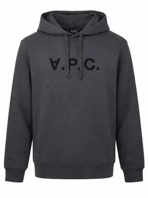 A.p.c. Logo Hoodie - Black