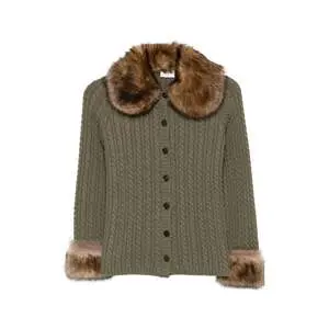Saint Laurent Knitwear Cardigans - Green
