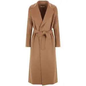 Max Mara Single Breasted Wool Coat - Brown