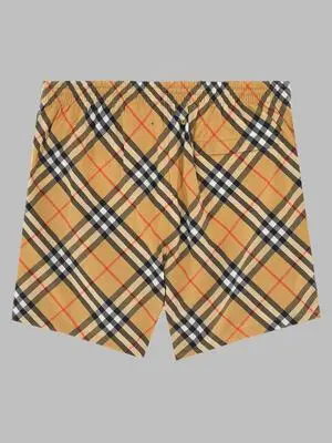 Burberry Costume Da Bagno Con Stampa Check - Cream